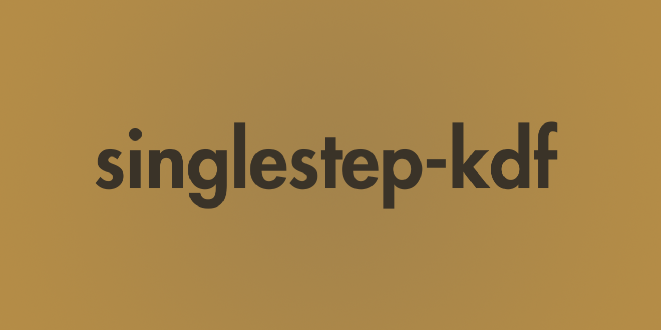 singlestep-kdf · favr.dev | Portfolio